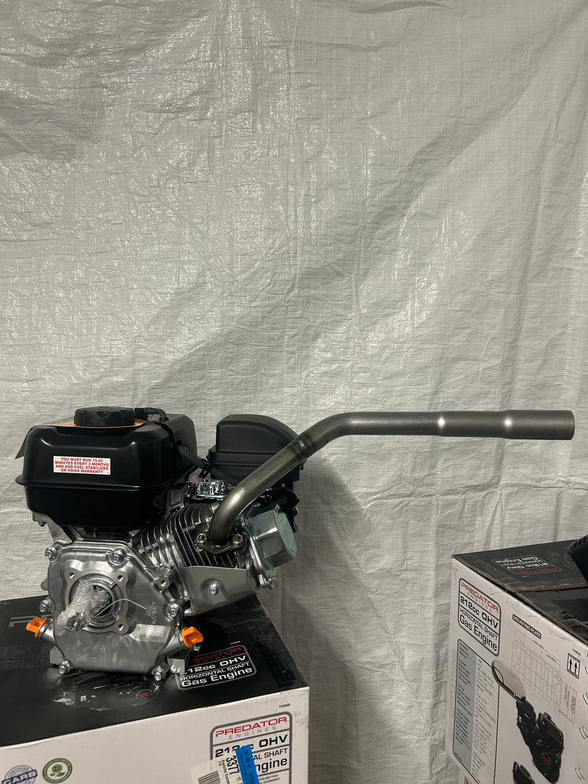 High center Exit 4 Stage Custom Minibike Exhaust – Mini Bike Garage