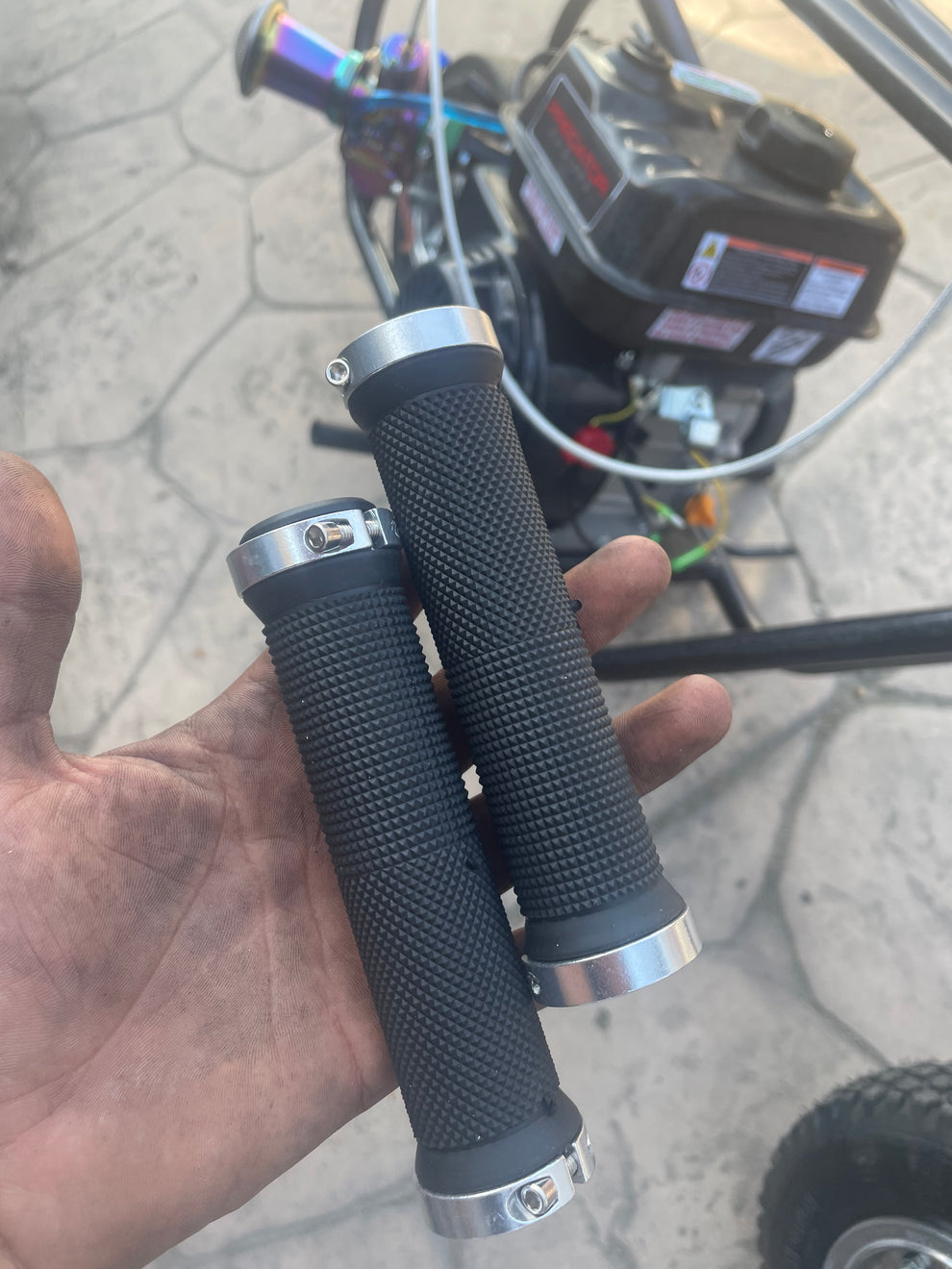 Foot peg grip/cover – Mini Bike Garage